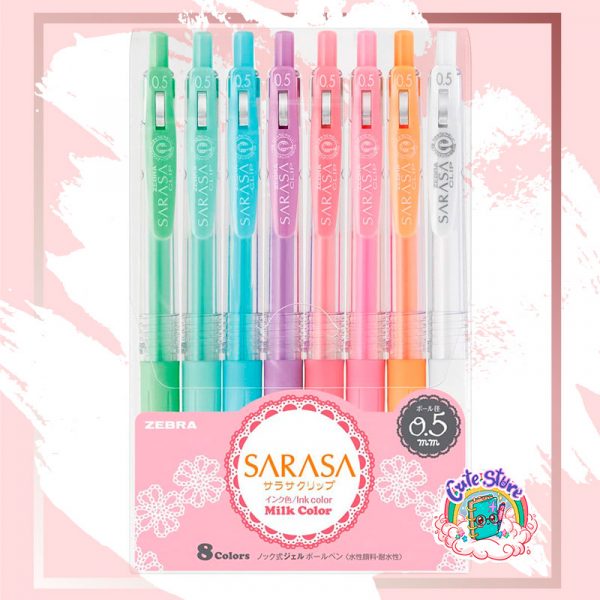 Zebra Sarasa Milk Color 5 colores. – Cute Papelería